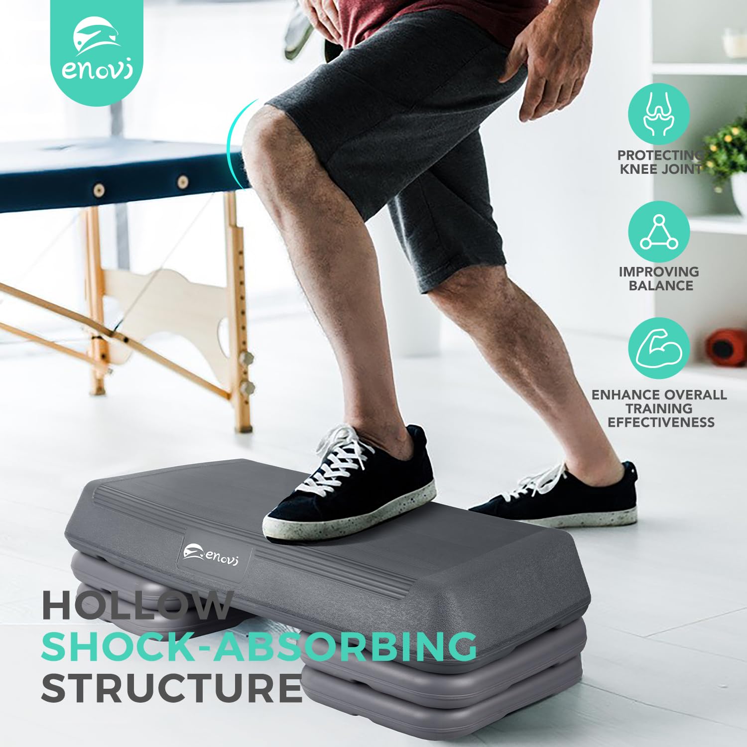 Snapklik.com : Enovi Exercise Step Aerobic Step Platform, Exercise Step ...