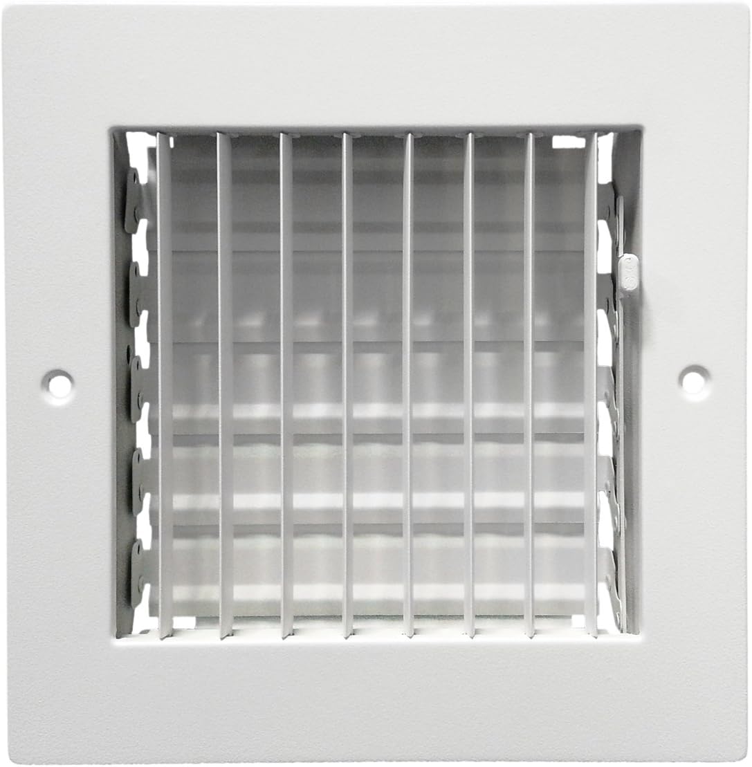 Shoemaker 950-6X6 6"x6" Adjustable Wall Diffuser - White - Heating ...