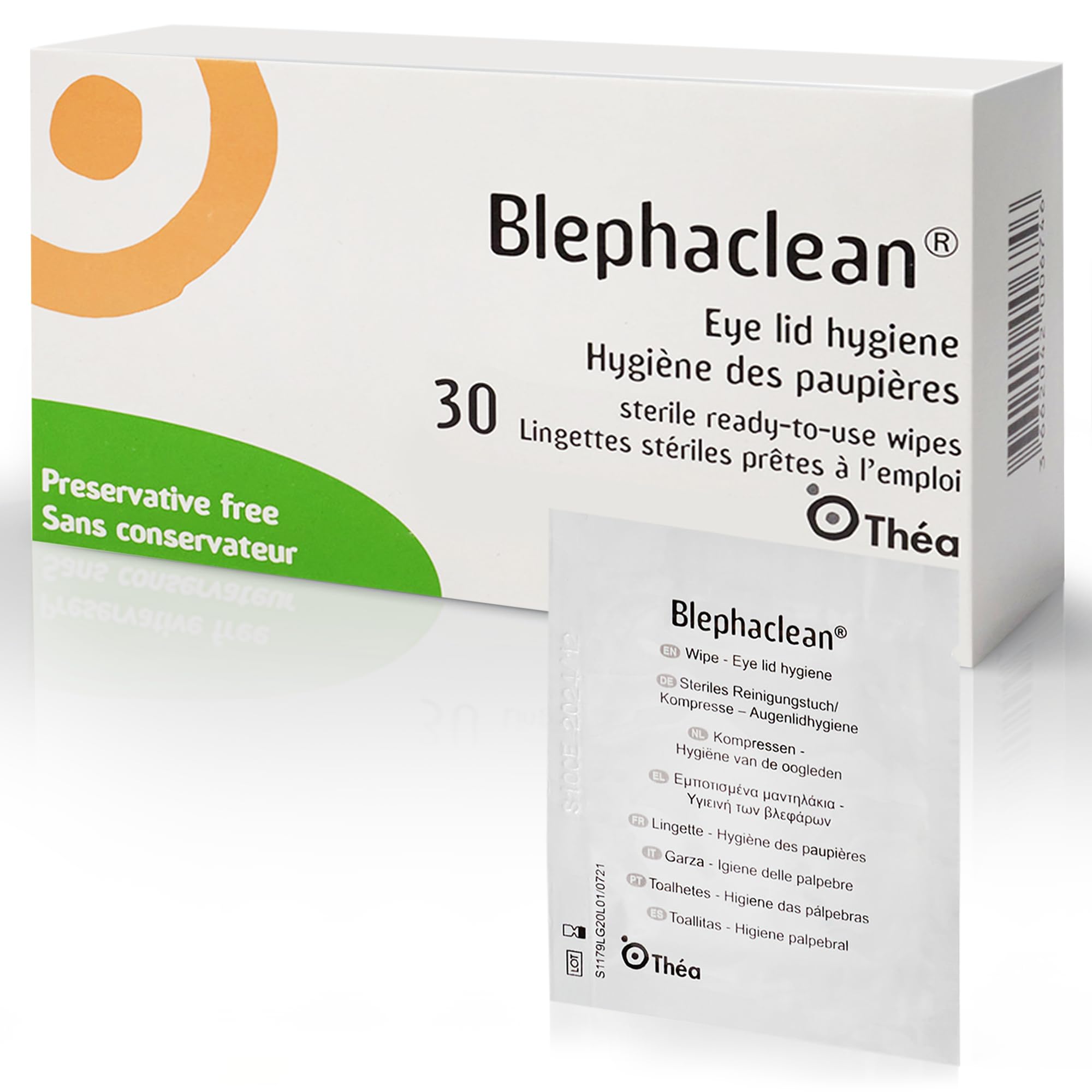 BlephaClean Lid Wipes - Gentle, Sterile Ready-to-Use for Daily Lid Care ...