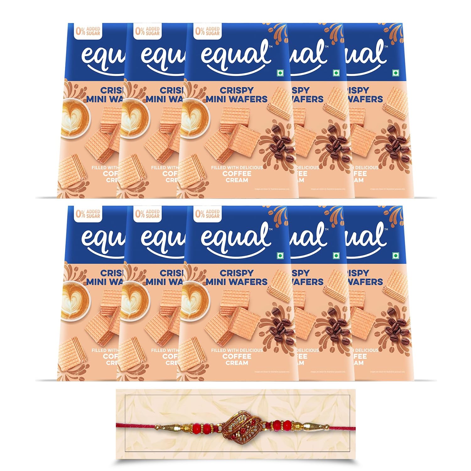 Equal Coffee Wafers Cube (Sugar-Free) | Pack of 10 (100g each) | 0% ...