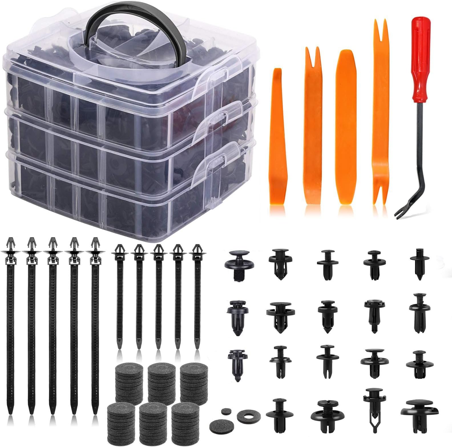 YESDEX Car Retainer Clips 999-PC, Retainer Clips Trim Removal Tool ...