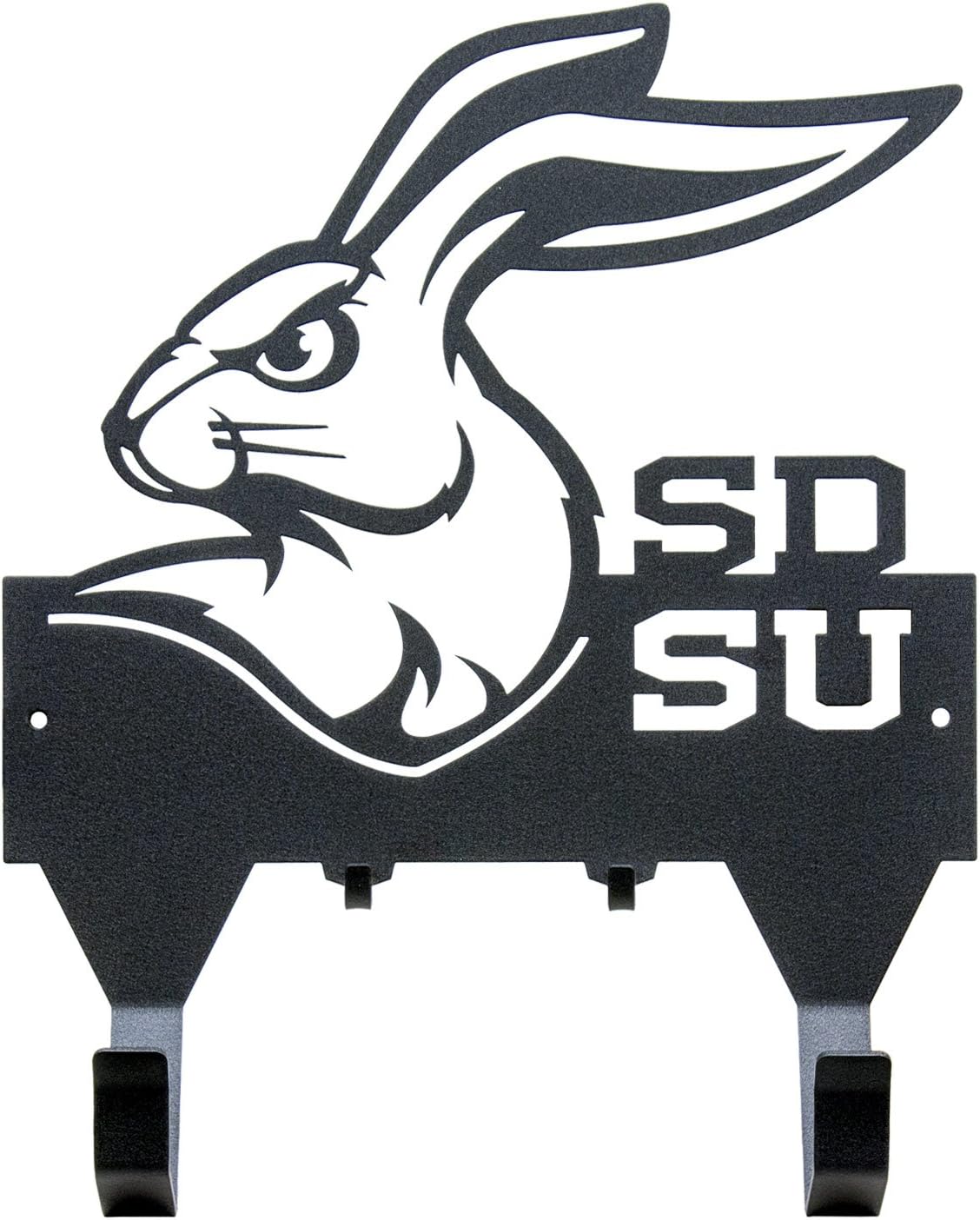 Amazon.com: SDSU Jackrabbits Metal Coat Hooks - Wall Mount - 14" (Black ...
