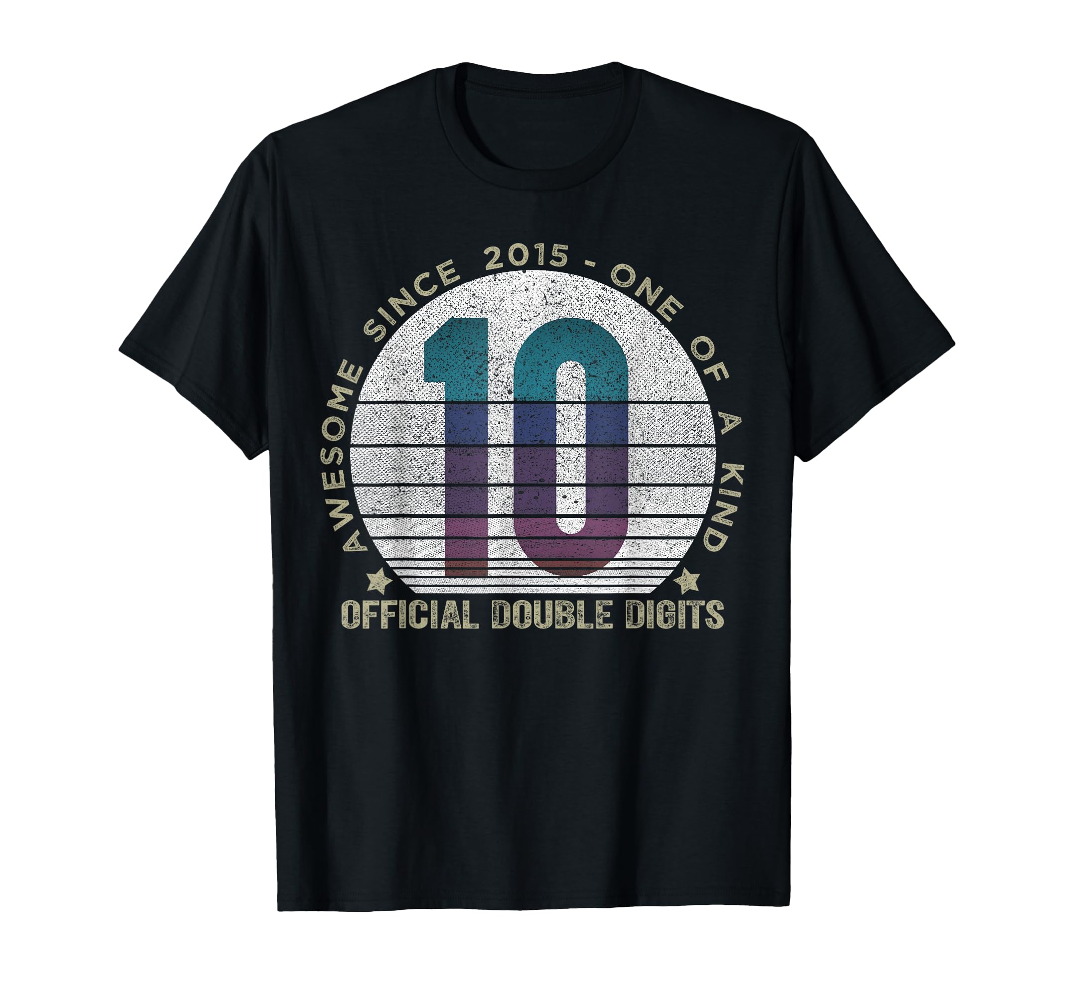 Amazon.com: Official Double Digits 10 Year Old Gifts 10th Birthday 2015 ...