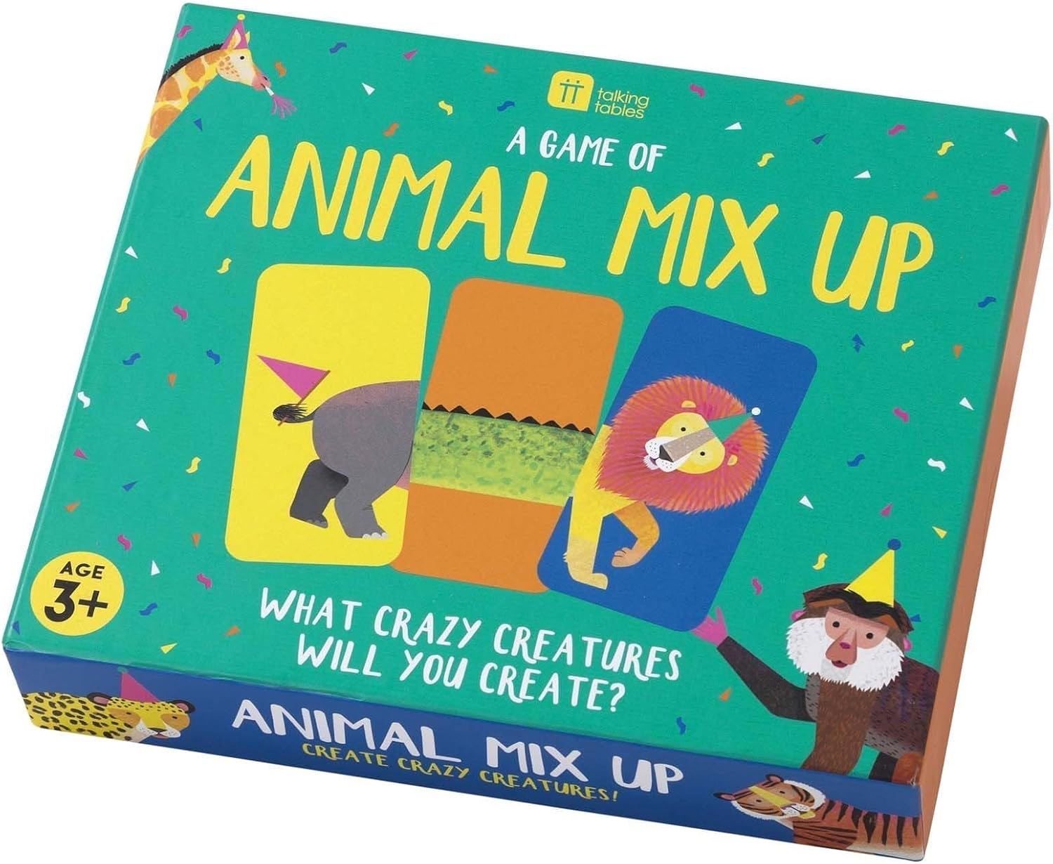 Talking Tables Animals Mix Up Card, Kids Learning Educational Game Play ...