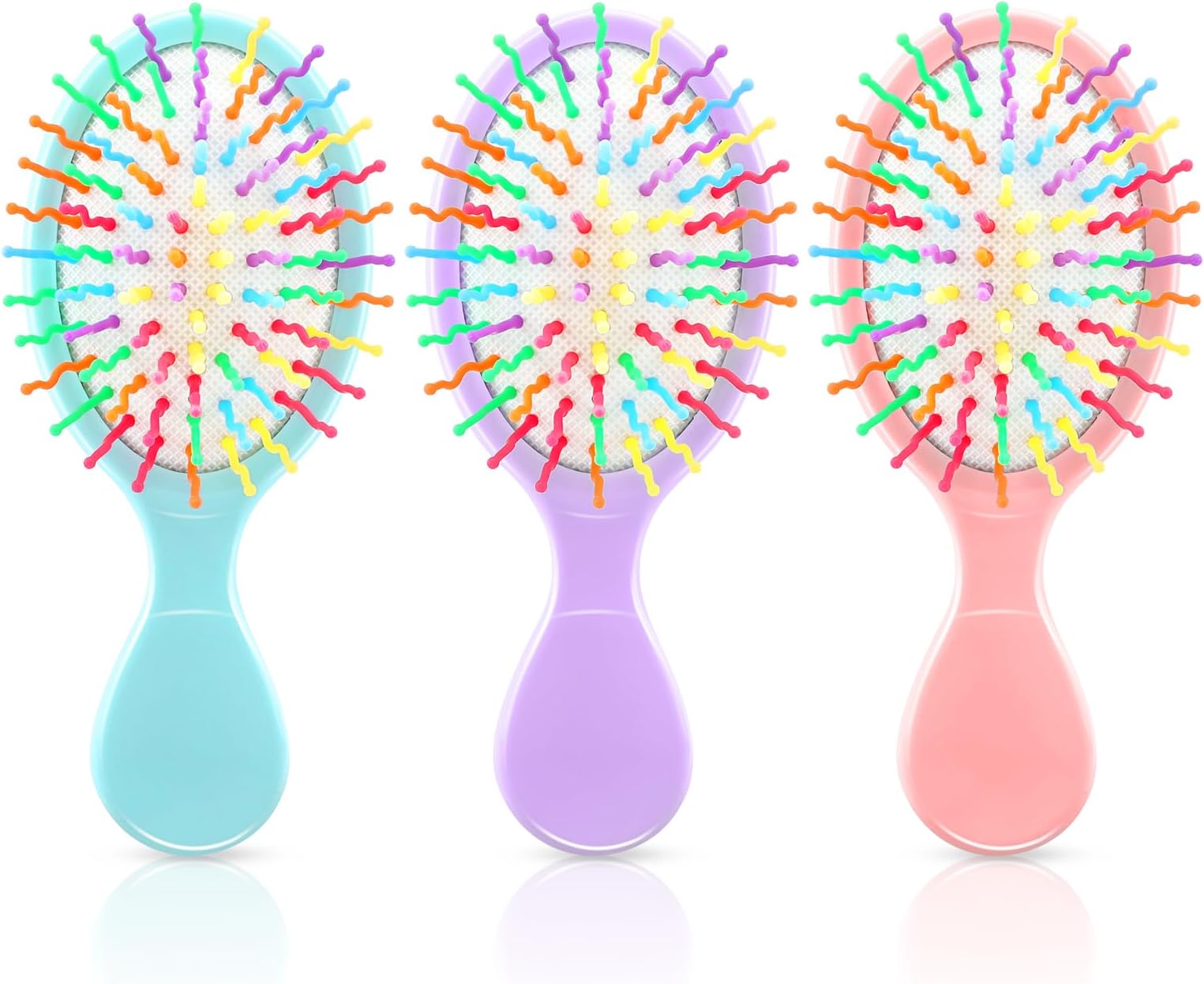 Amazon.com : 3 Pieces Mini Wet Hair Brush, Travel Detangling Brush, for ...