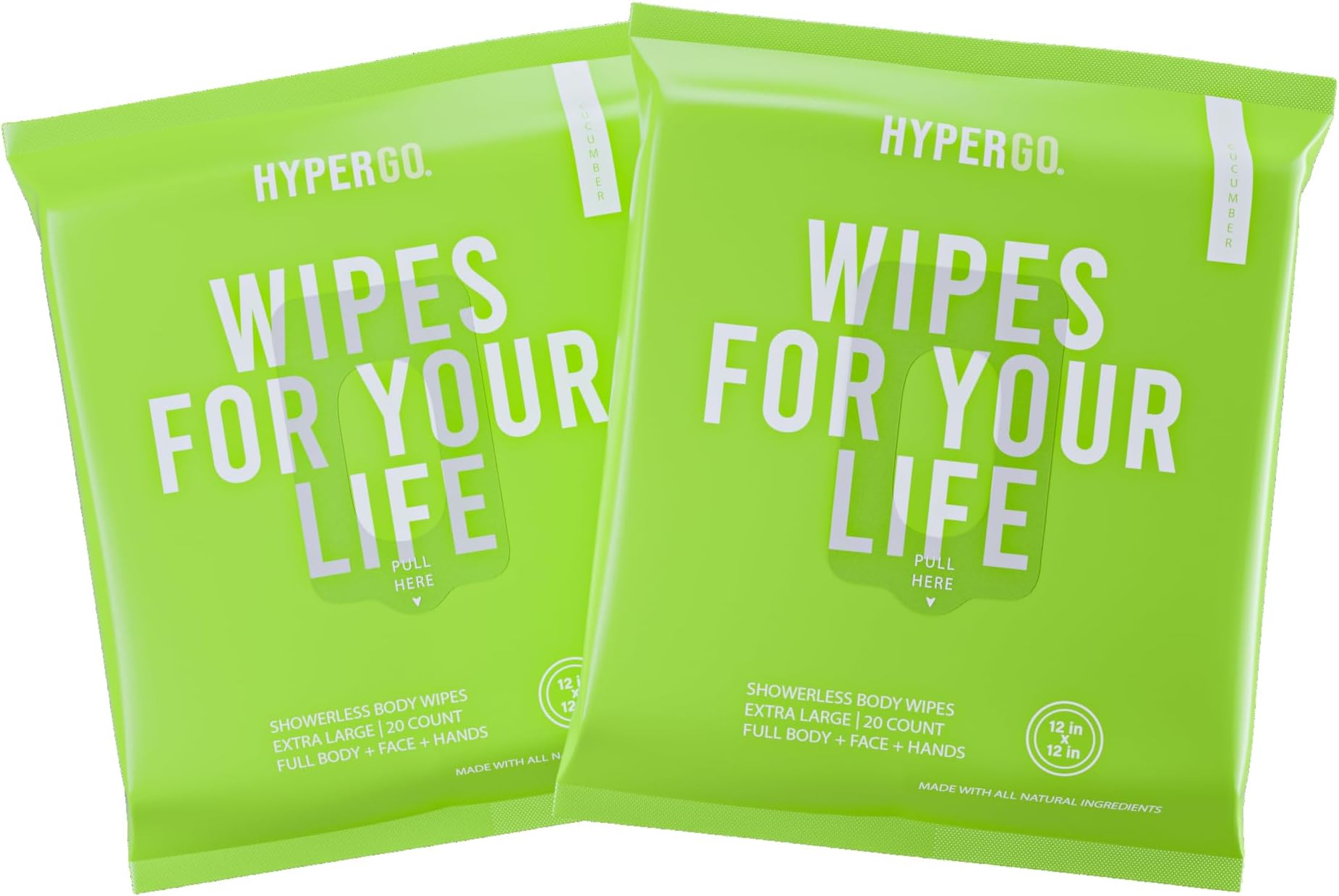 Amazon.com: HyperGo Full Body Wipes - Cucumber Bathing Wipes for Adults ...