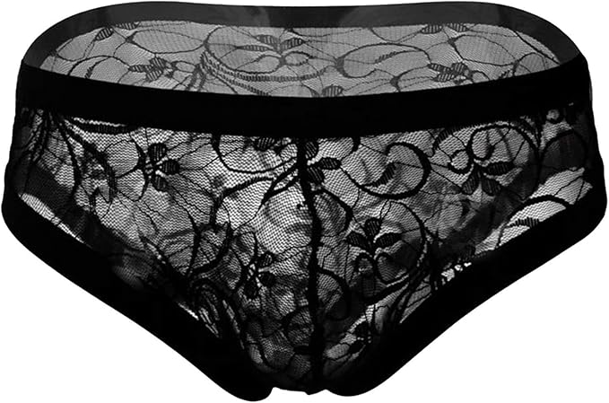 Alvivi String Homme Dentelle sous-Vêtement G-String Échancré Micro ...