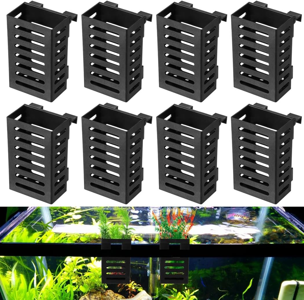 Amazon.com: Lnrueg 8PCS Aquarium Plant Holder with Hooks, Hanging ...