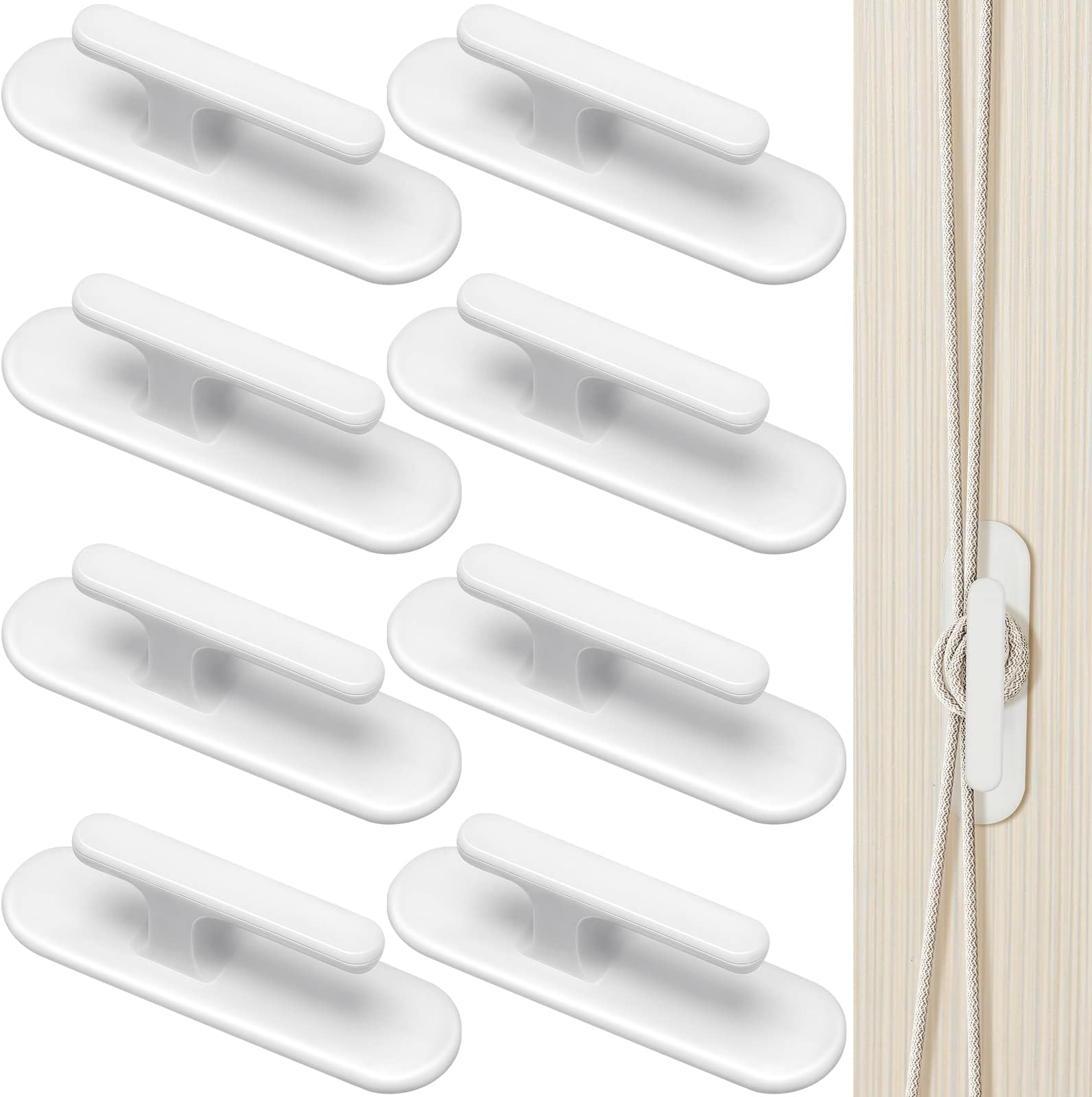 Amazon.com: White Plastic Cord Cleat with Screws : Home & Kitchen