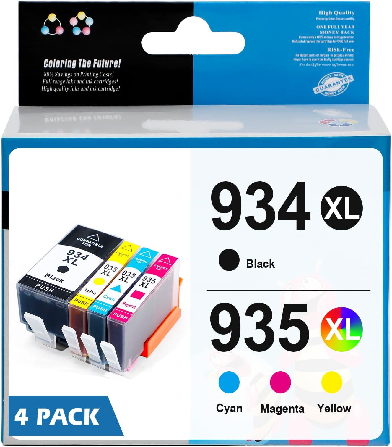 Amazon.com: 934XL 935XL Ink Cartridge Compatible with Hp Officejet 6810 ...