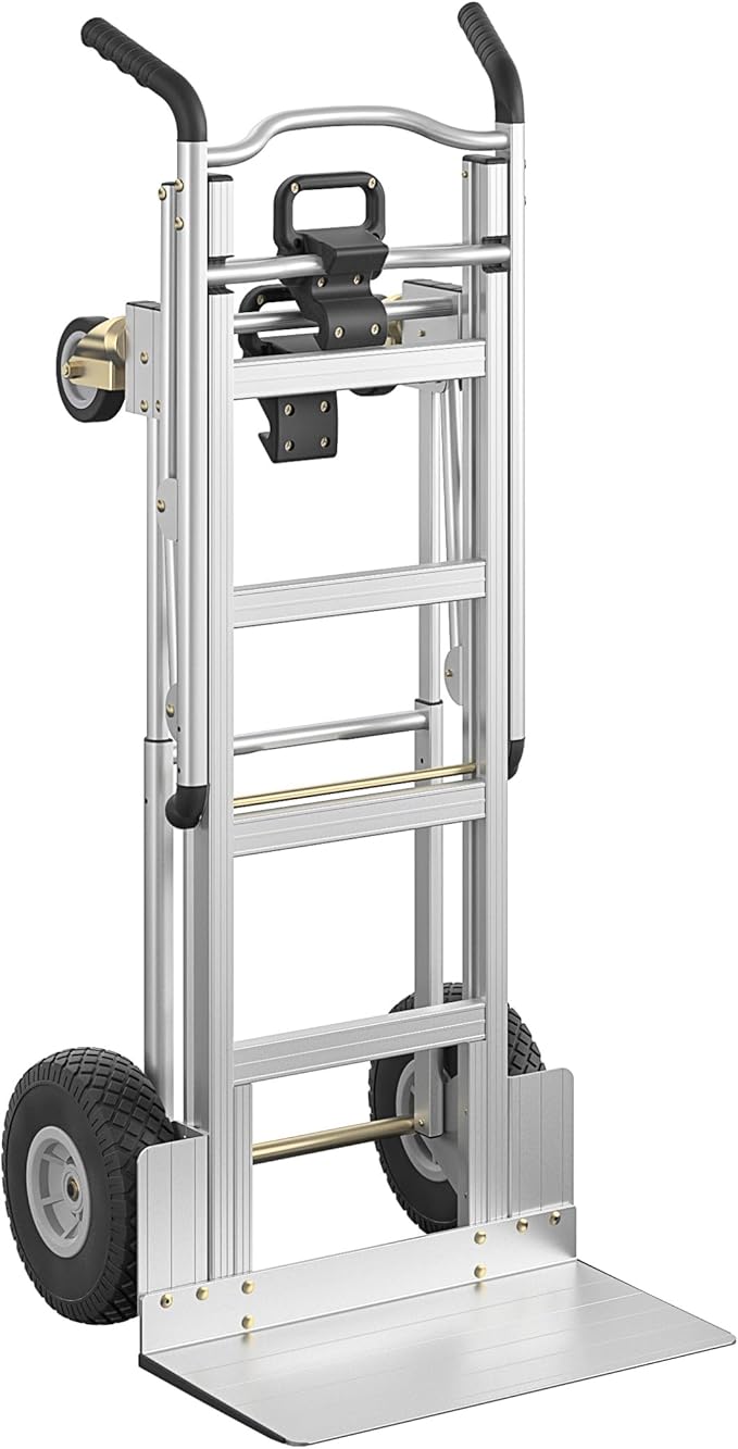 COSCO 3-in-1 Assist Series Aluminum Hand Truck/Cart with Flat Free ...