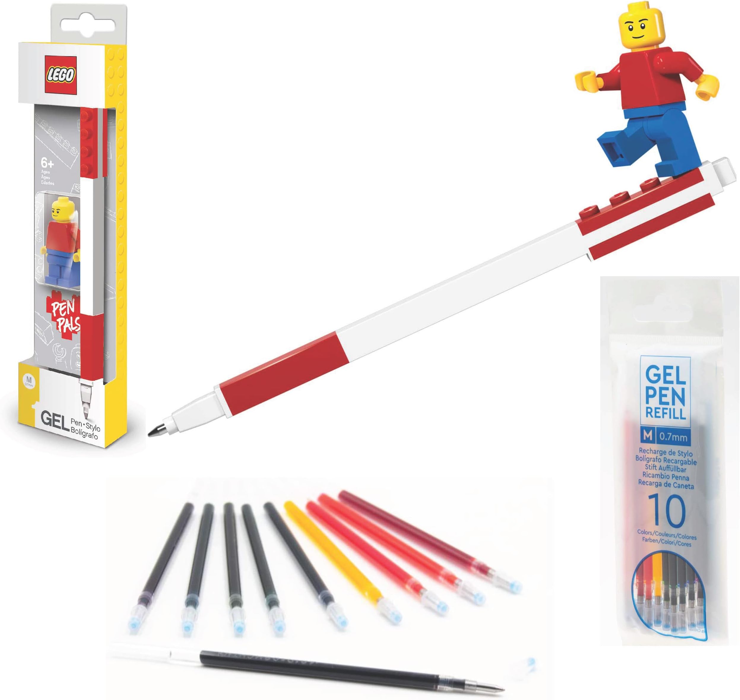Amazon.com: LEGO Red Gel Pen Pal with Ink Refill Set : Office Products