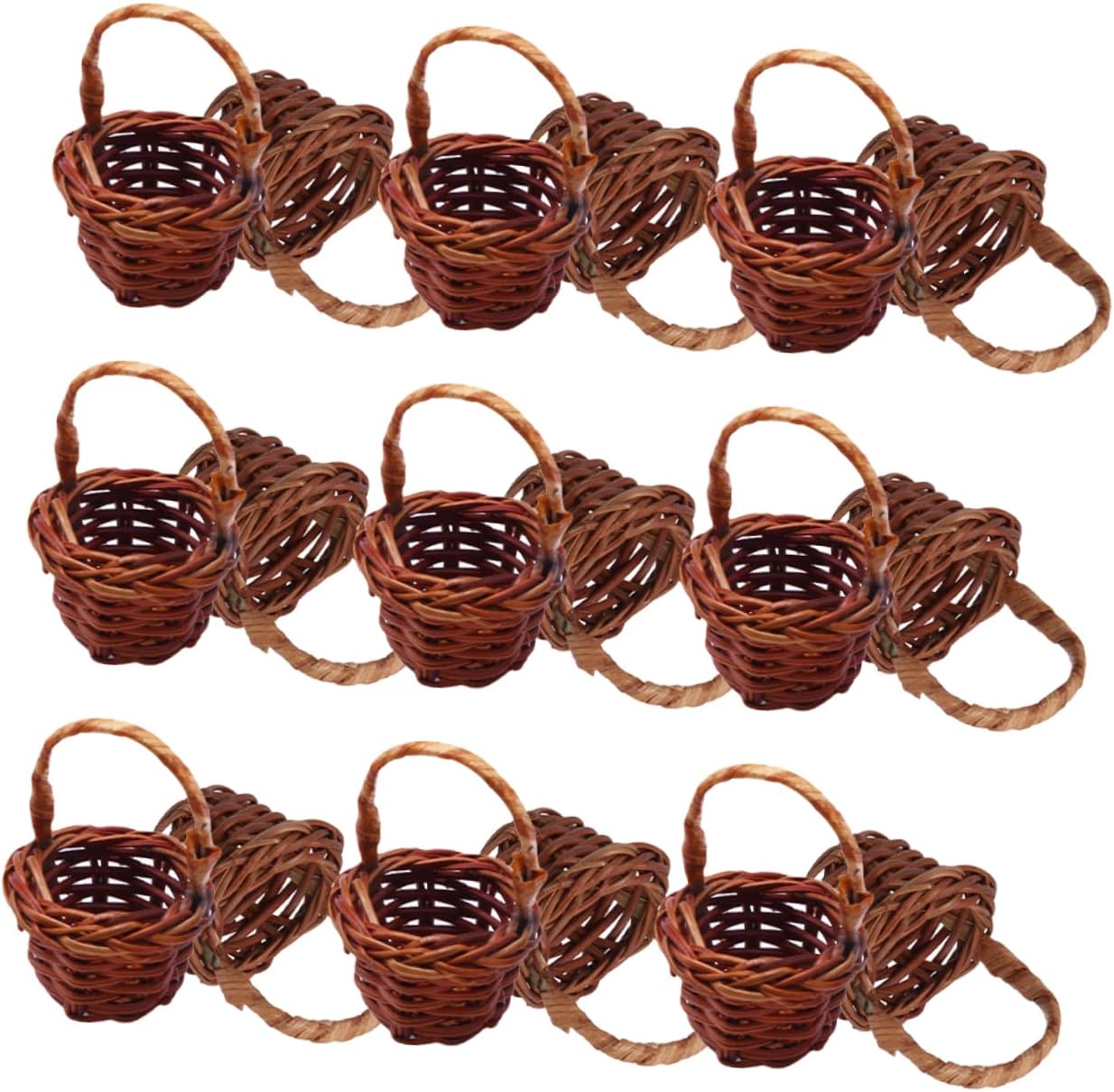 Amazon.com: ERINGOGO 20pcs Mini Portable Flower Basket Braided Storage ...