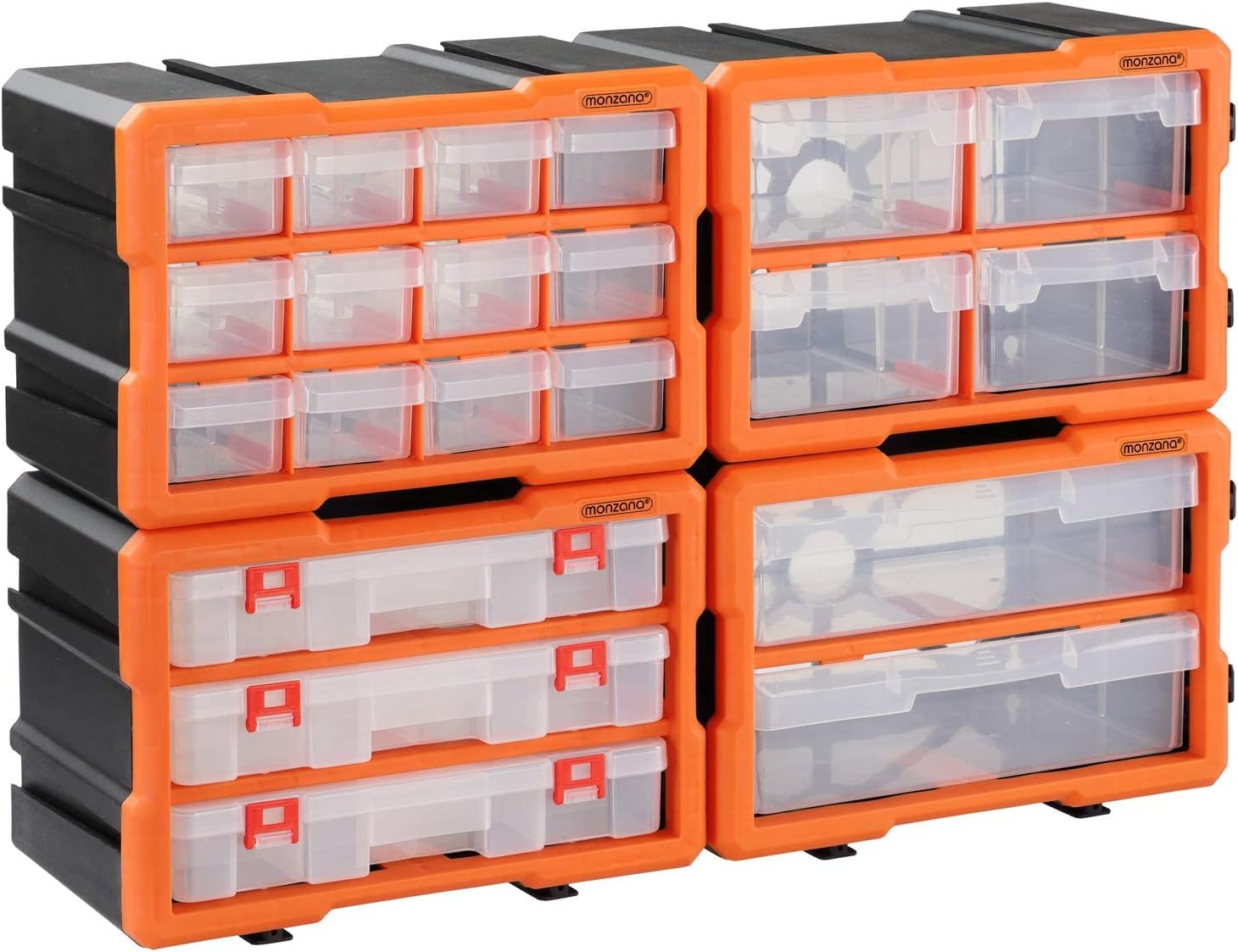 Bond Hardware 60 Drawer Organiser for DIY Tool Bits Plastic Storage ...