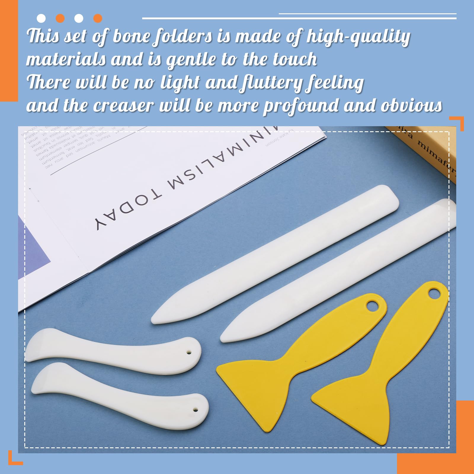 Snapklik.com : 6 Pcs Bone Folders, Crease Makers, Scoring Tool, Plastic ...