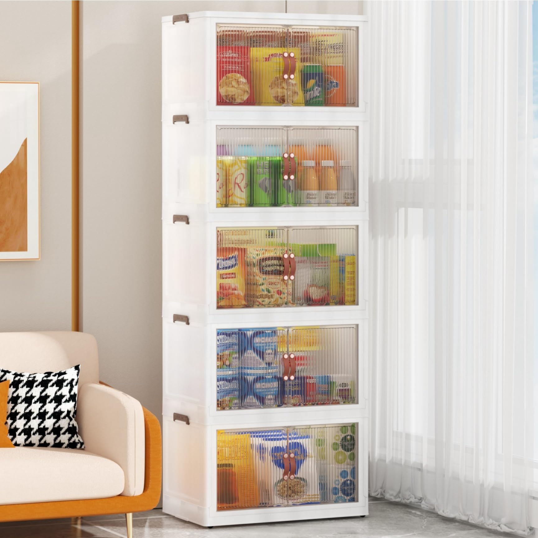 Amazon.com - SAILUN 4 Pack 19.5 Gal Stackable Storage Bins Folding ...