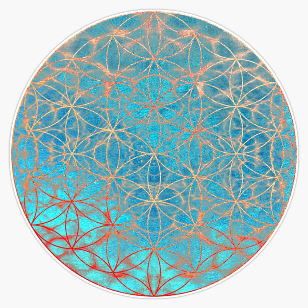 Amazon.com - Flower of Life Sticker Bumper Sticker Vinyl Decal 5"