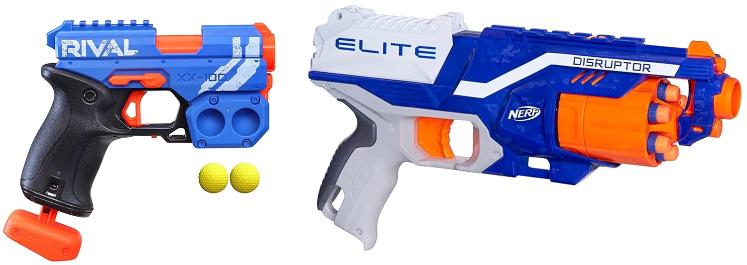 Nerf Rival Knockout Xx-100 Water Blaster&Disruptor Elite Toy Blaster 6 ...