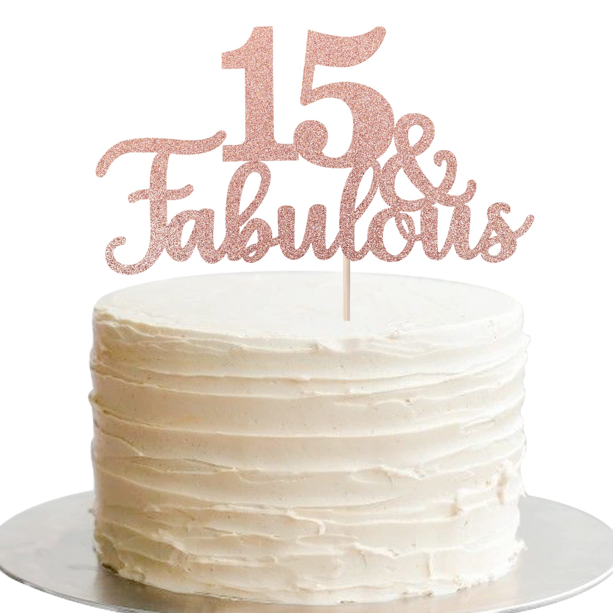 Buy 1 PCS 15 Fabulous Cake Topper Glitter Fifteen And Fabulous Cake Toppers Happy 15th buy-1-pcs-15-fabulous-cake-topper-glitter-fifteen-and-fabulous-cake-toppers-happy-15th