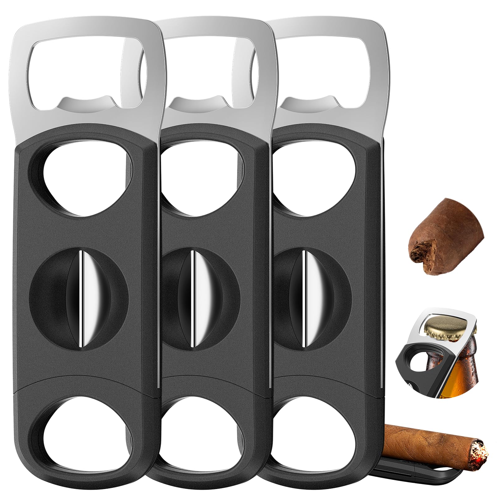 Amazon.com: TISFA Cigar Cutter Set of 3, Cigar V Cutter Cigar Holder ...