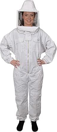 Amazon.com: Humble Bee 412 Polycotton Beekeeping Suit With Square Veil : Patio, Lawn & Garden