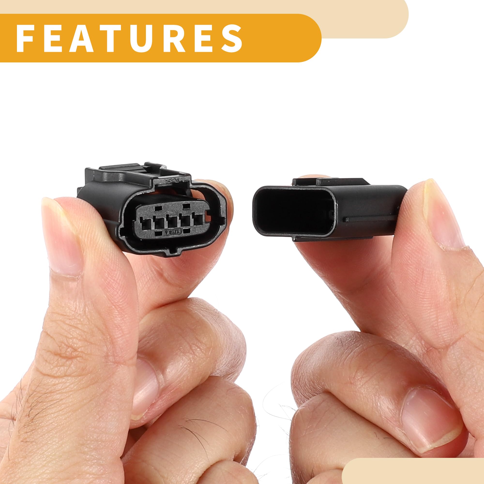 Partuto MAF Sensor Connector Plug No.9098012292 Inner Female Wire ...