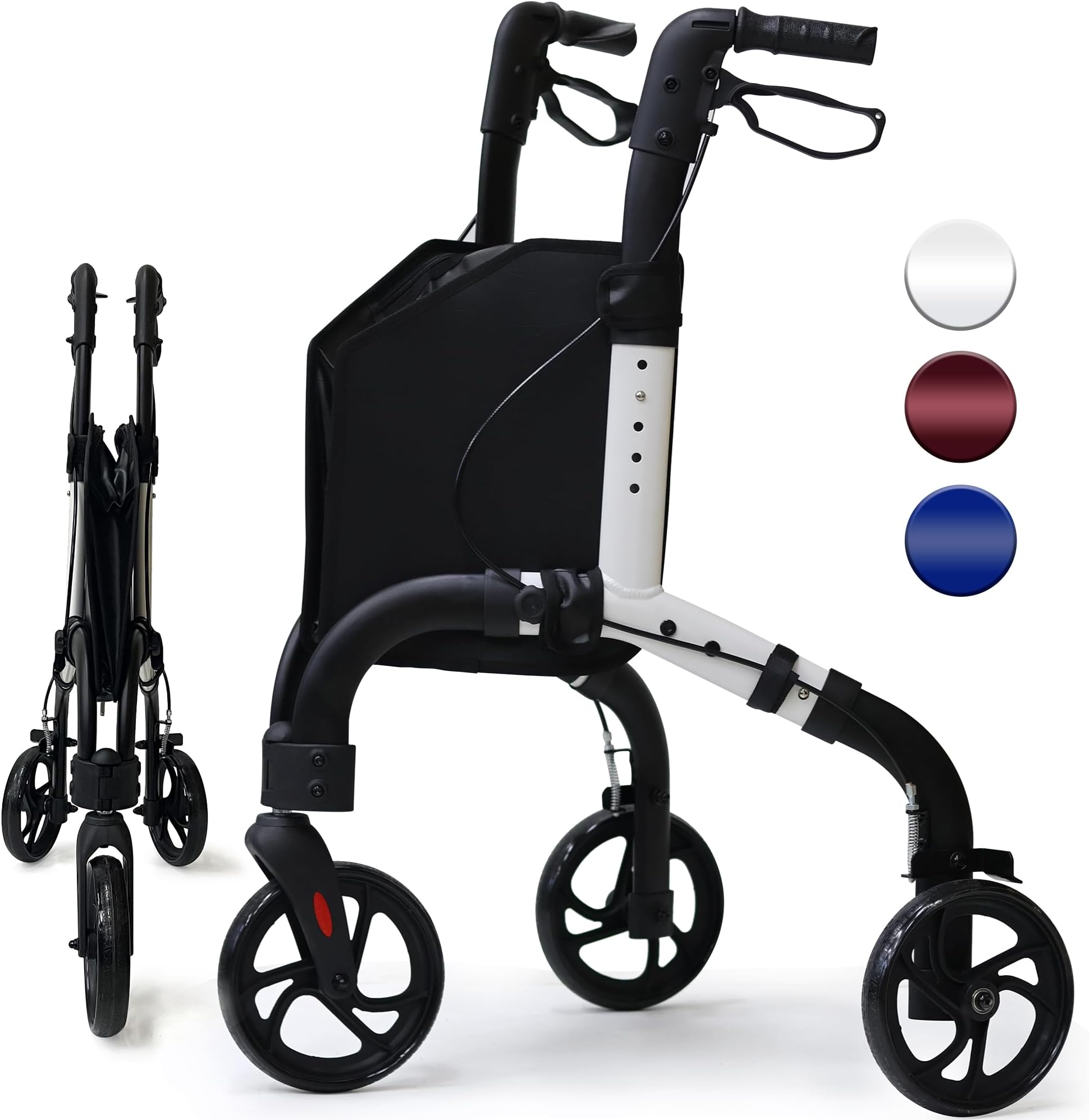 Amazon.com: HealthSmart Walker Rollator with Seat and Backrest, FSA HSA ...