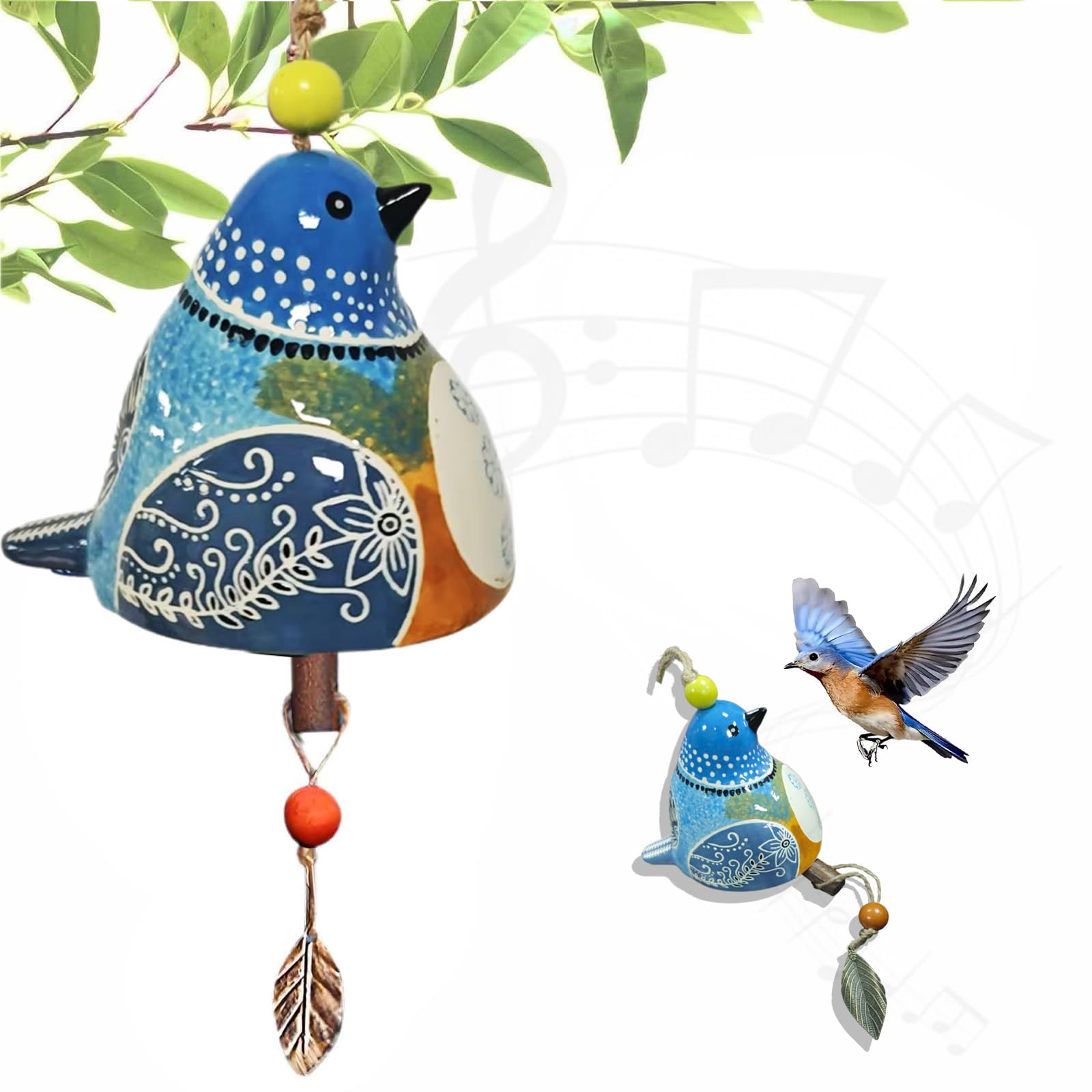 Amazon.com : Bird Song Bell Wind Chime, Hanging Bell Bird Song Bell ...