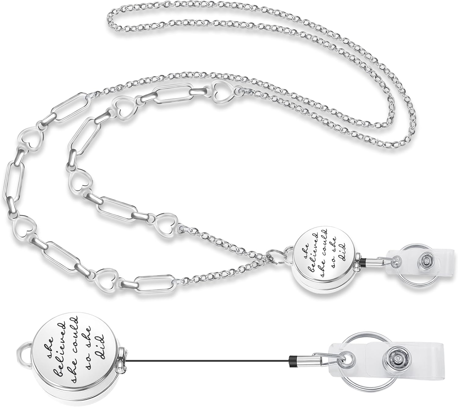 Amazon.com: Crimmy Retractable Lanyards for ID Badges and Keys for ...