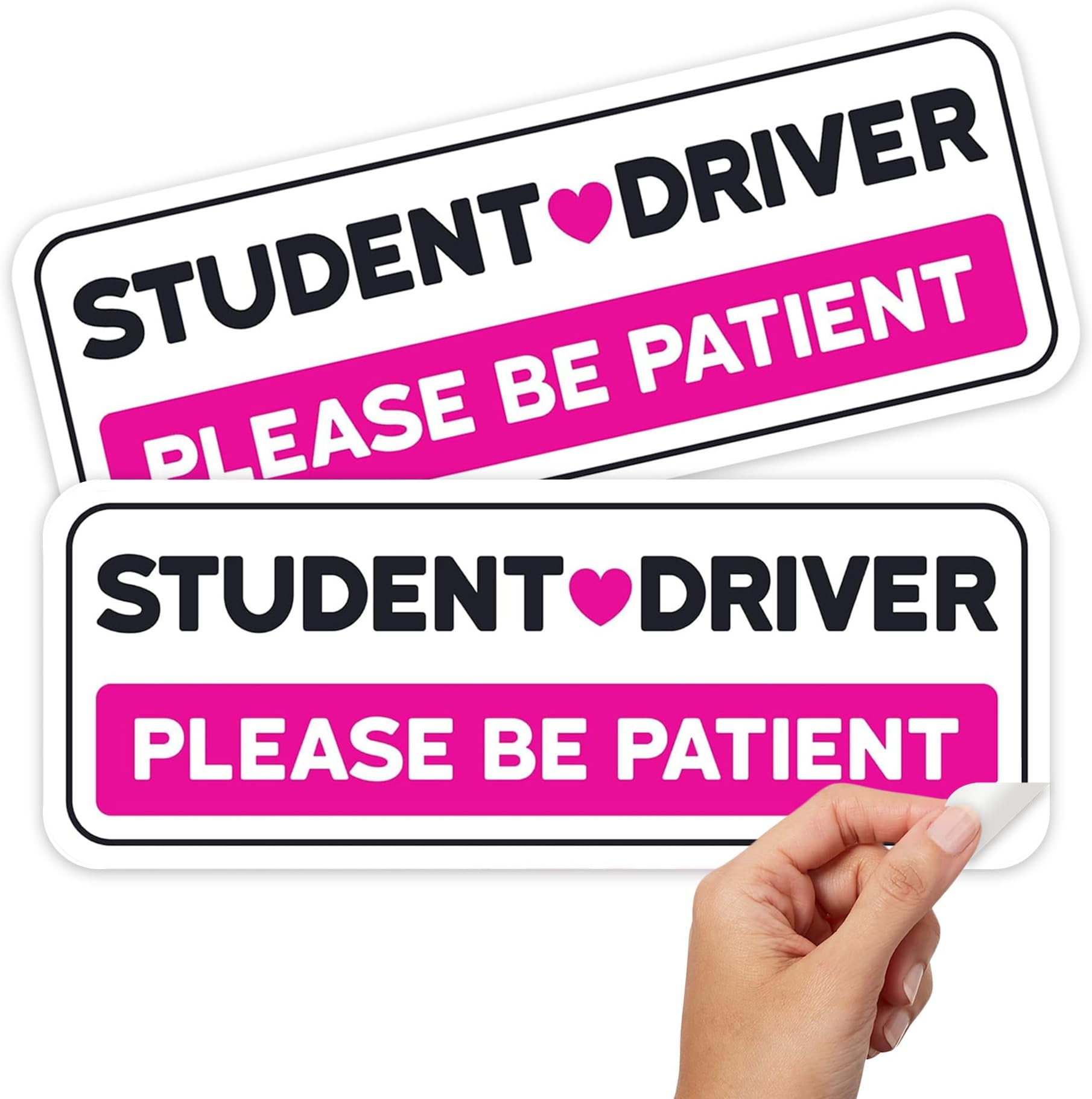 Amazon.com: Stickios Non-Magnetic Student Driver Stickers - Removable ...