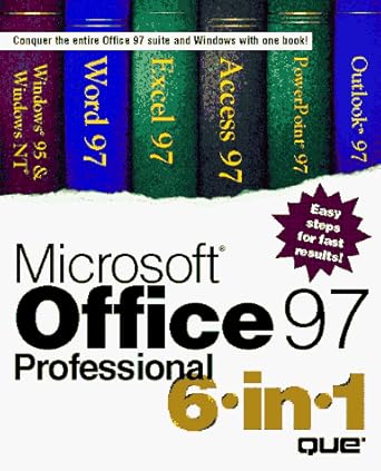 Microsoft Office 97 Professional 6 in 1 : Fulton, Jennifer, Plumley ...