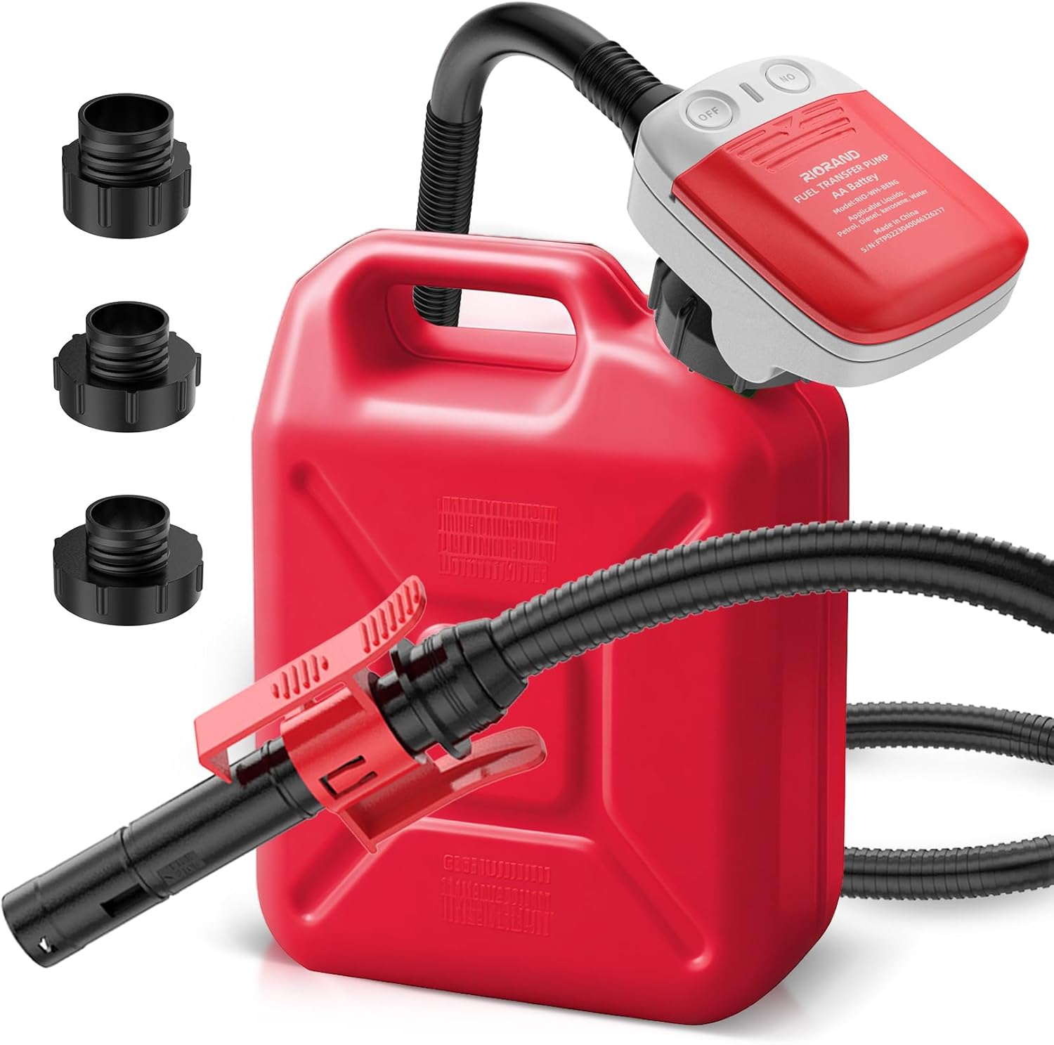 Gasoline Fuel Pump Battery Powered Fuel Transfer Pump Liquid Pump with ...