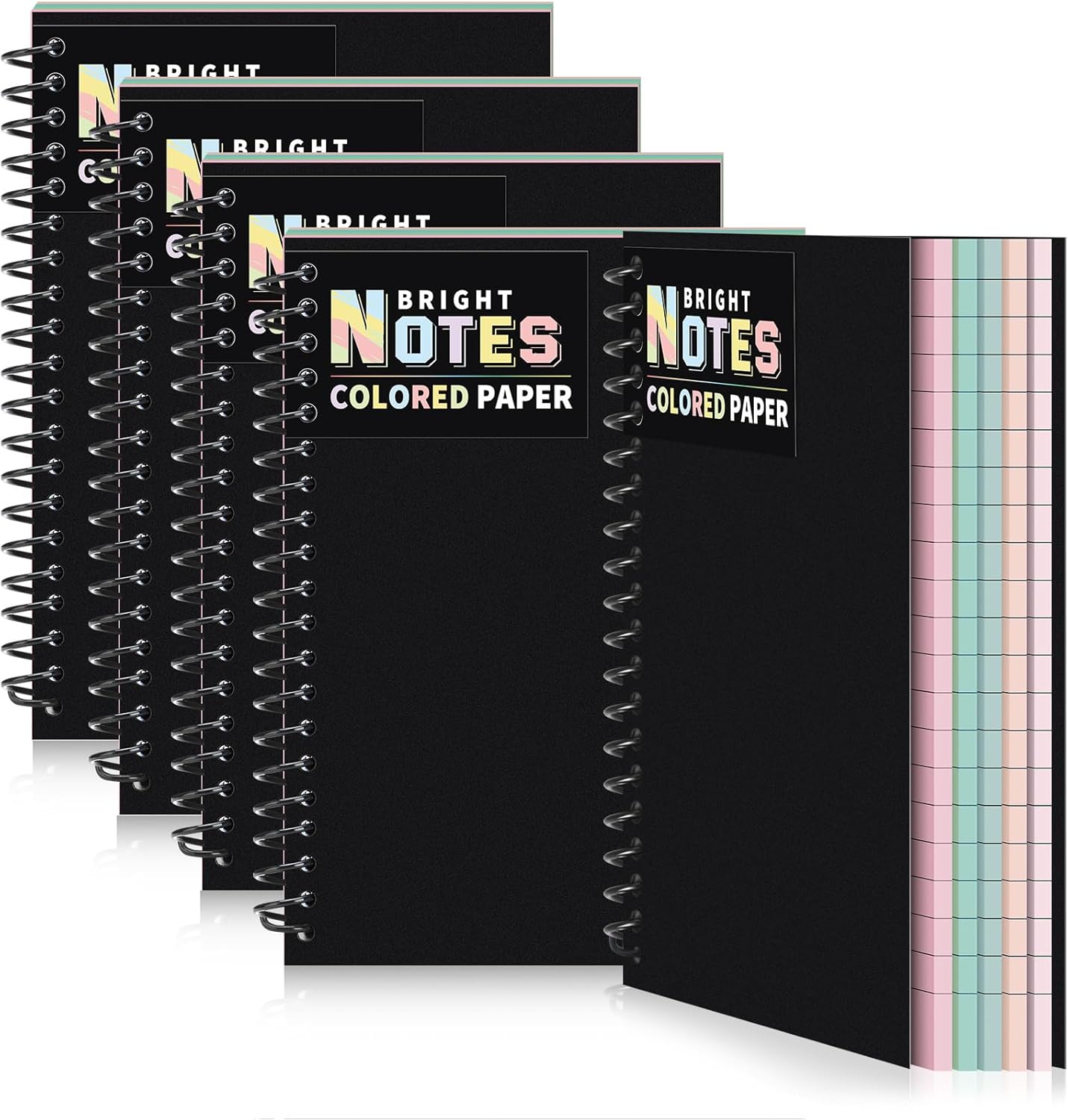Amazon.com : Eaasty 6 Pack Spiral Notebook 5 x 7 Inch College Ruled ...