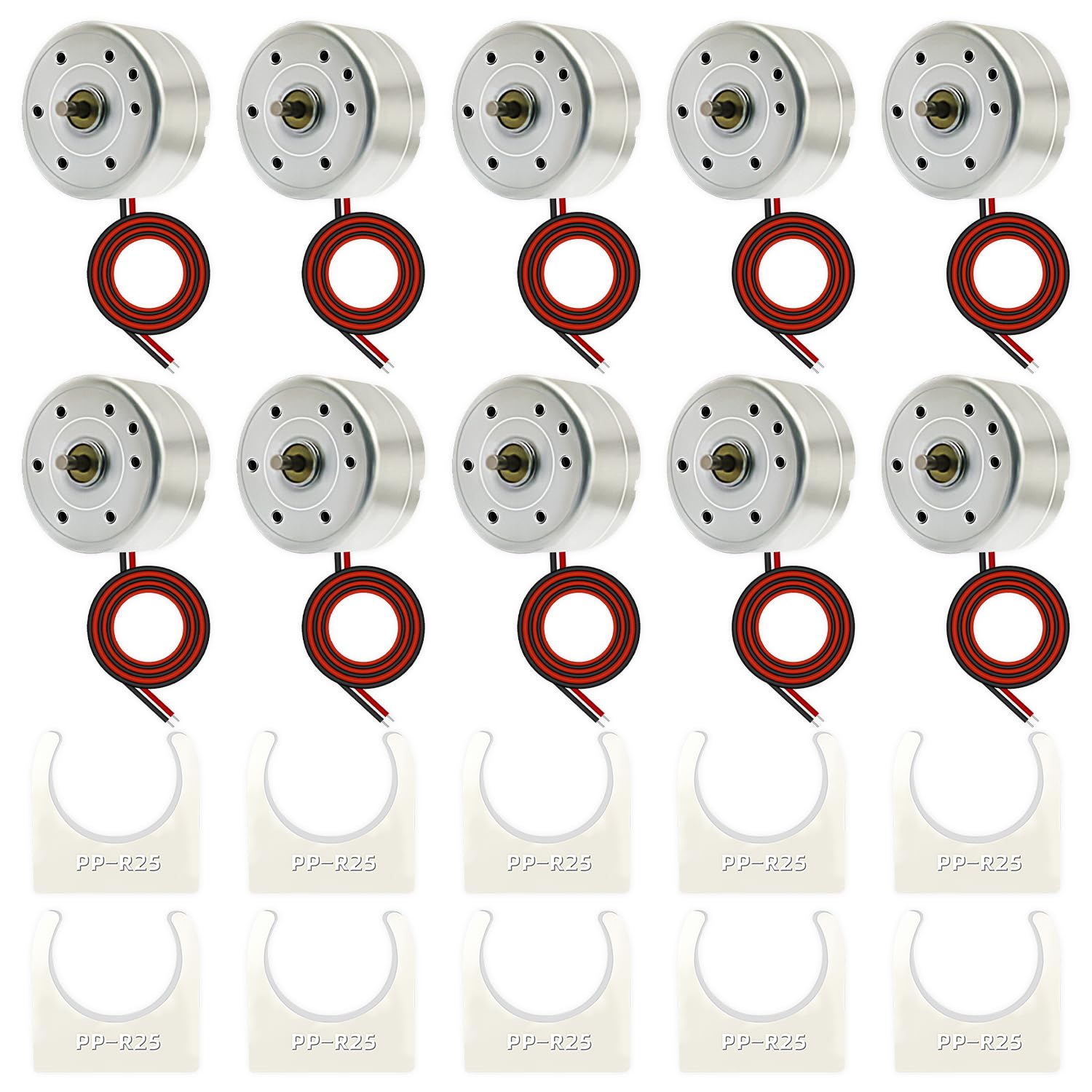 Amazon.com: DaFuRui 10PCS Pack DC 3V Mini Electric Motor for DIY Toys ...