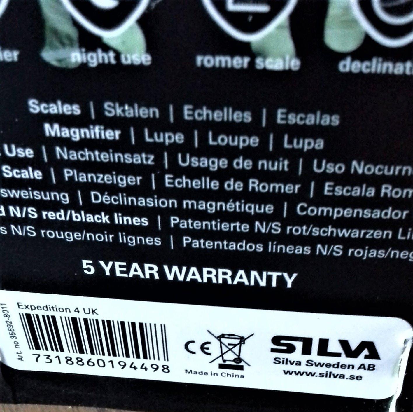 Silva compass navigation - EXPEDITION 4 - Scale 1:25k 1:40k 1:50k mm ...