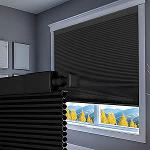 Jukkfzy Customized Cellular Shades Cordless,Honeycomb Blinds for Indoor ...