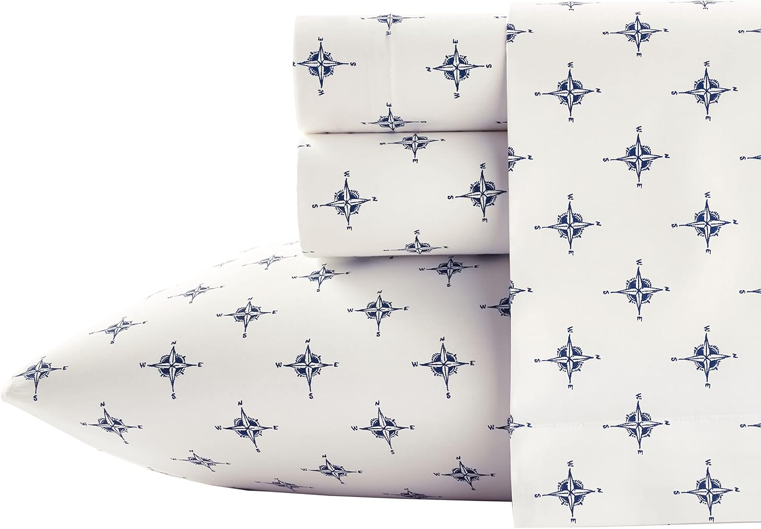 Amazon.com: Poppy & Fritz - Full Sheets, Cotton Percale Bedding Set ...