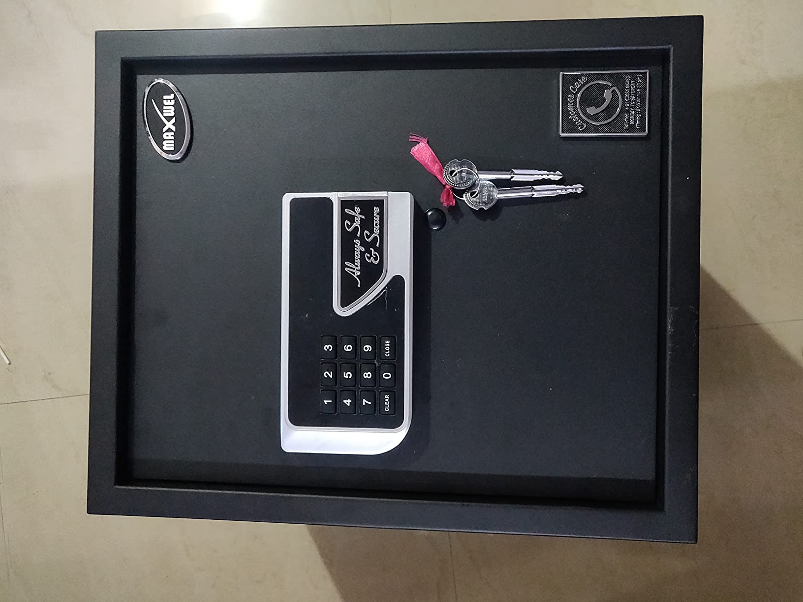 Maxwel Safe (40 Litres) Digital Electronic Lock Box | Home Safe with ...