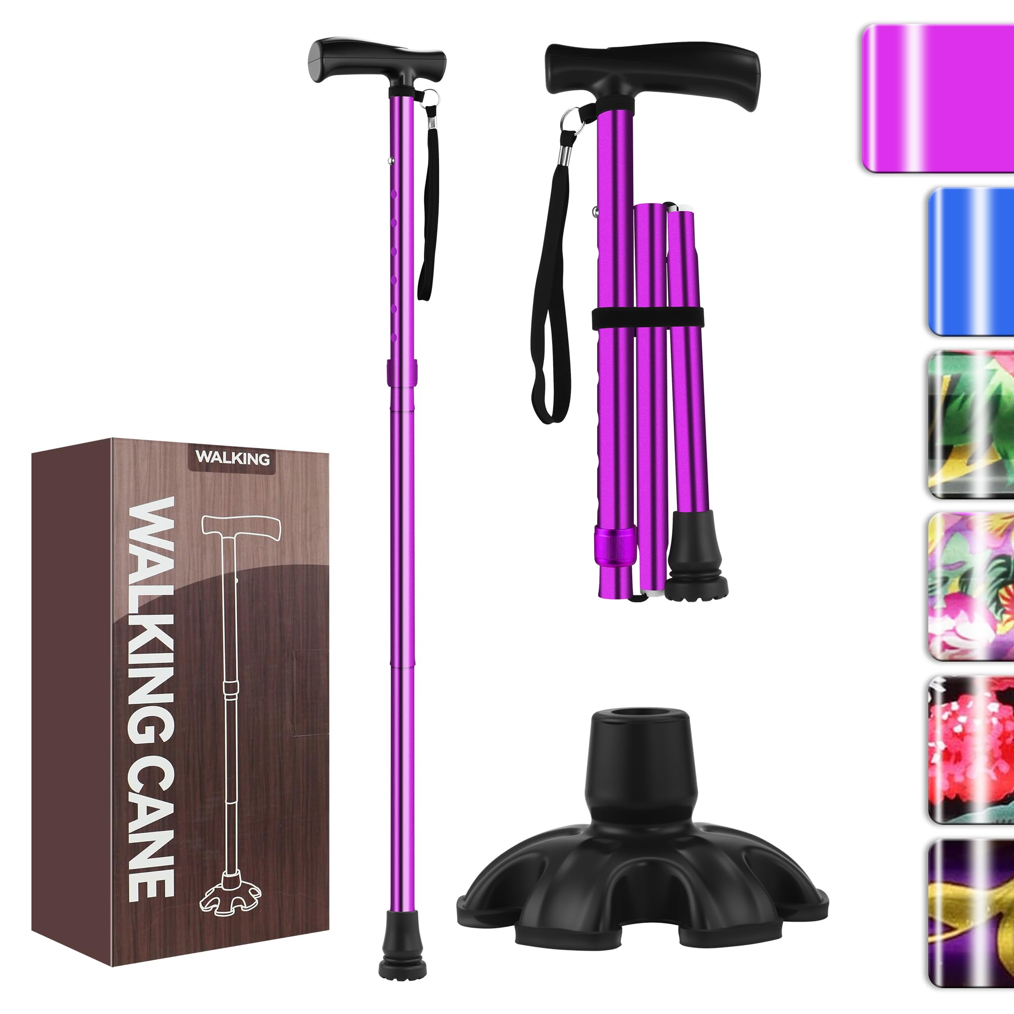 Snapklik.com : YOKABOZE Canes For Women & Men, Folding Cane For ...