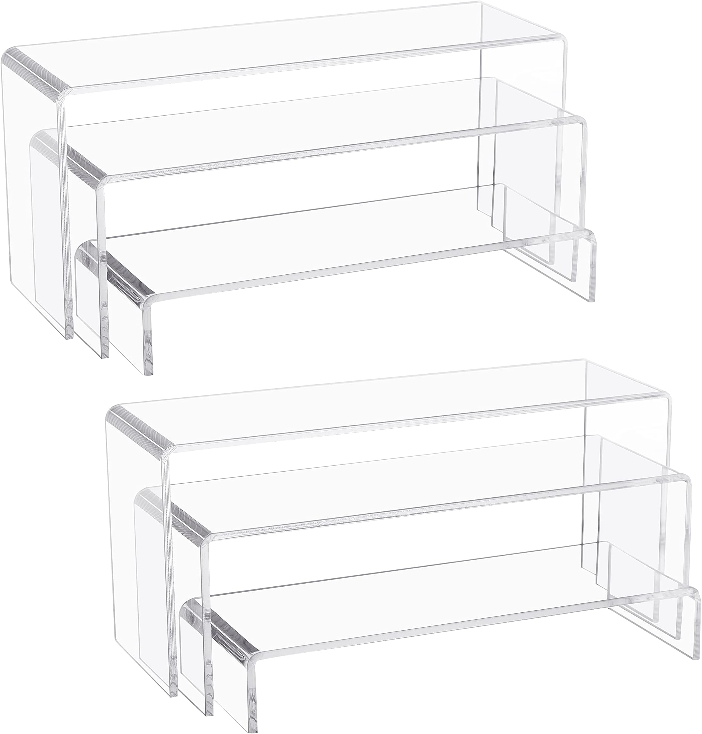 Amazon.com: TRIPAR Set of 3 Medium Low Profile Clear Acrylic Riser for ...