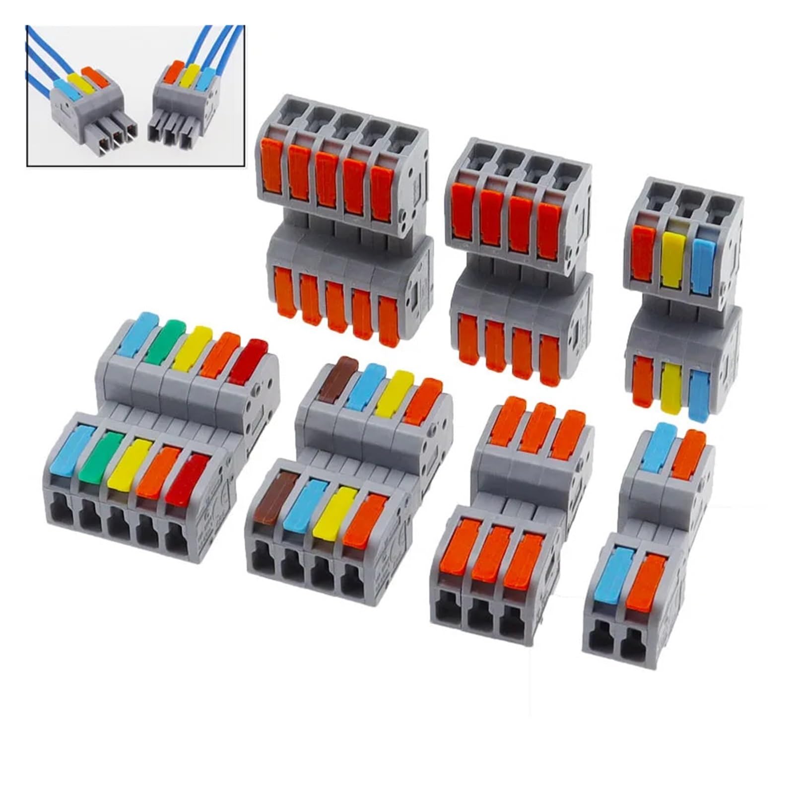 Snapklik.com : Male Female Docking Quick Wire Connector Compact ...