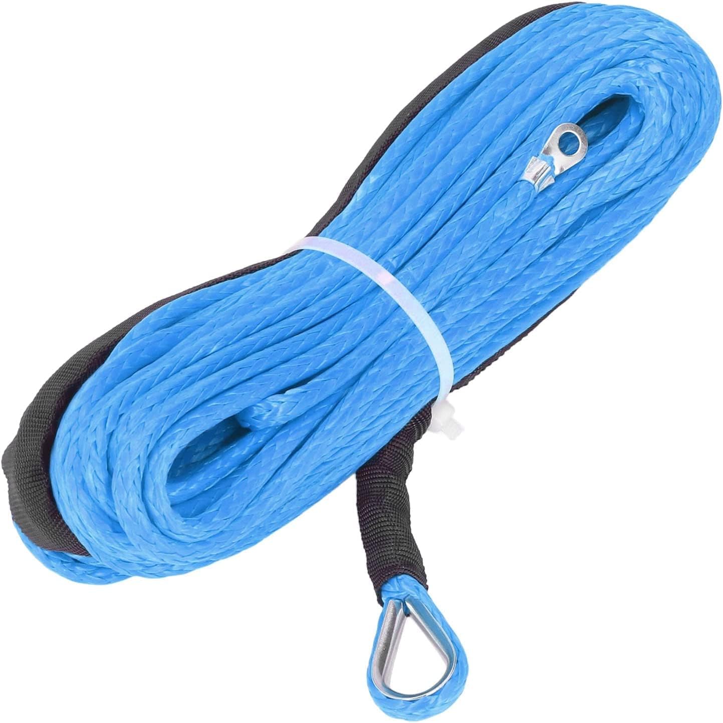 Amazon.com: Harpra Synthetic Winch Rope - 4.8mm x 15m, 5500lbs Breaking ...