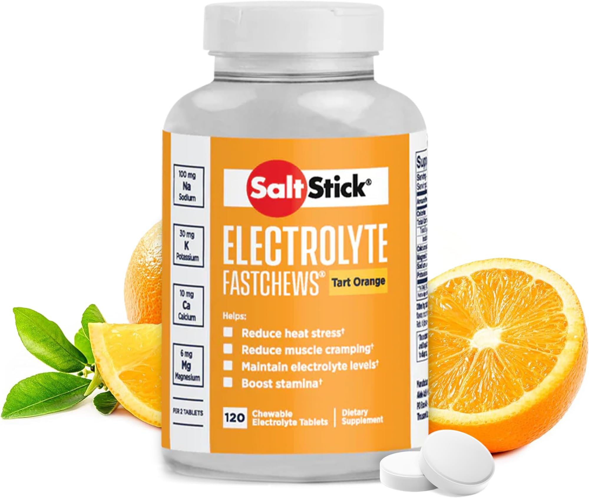 Amazon.com: SaltStick Electrolyte FastChews - Orange Chewable ...