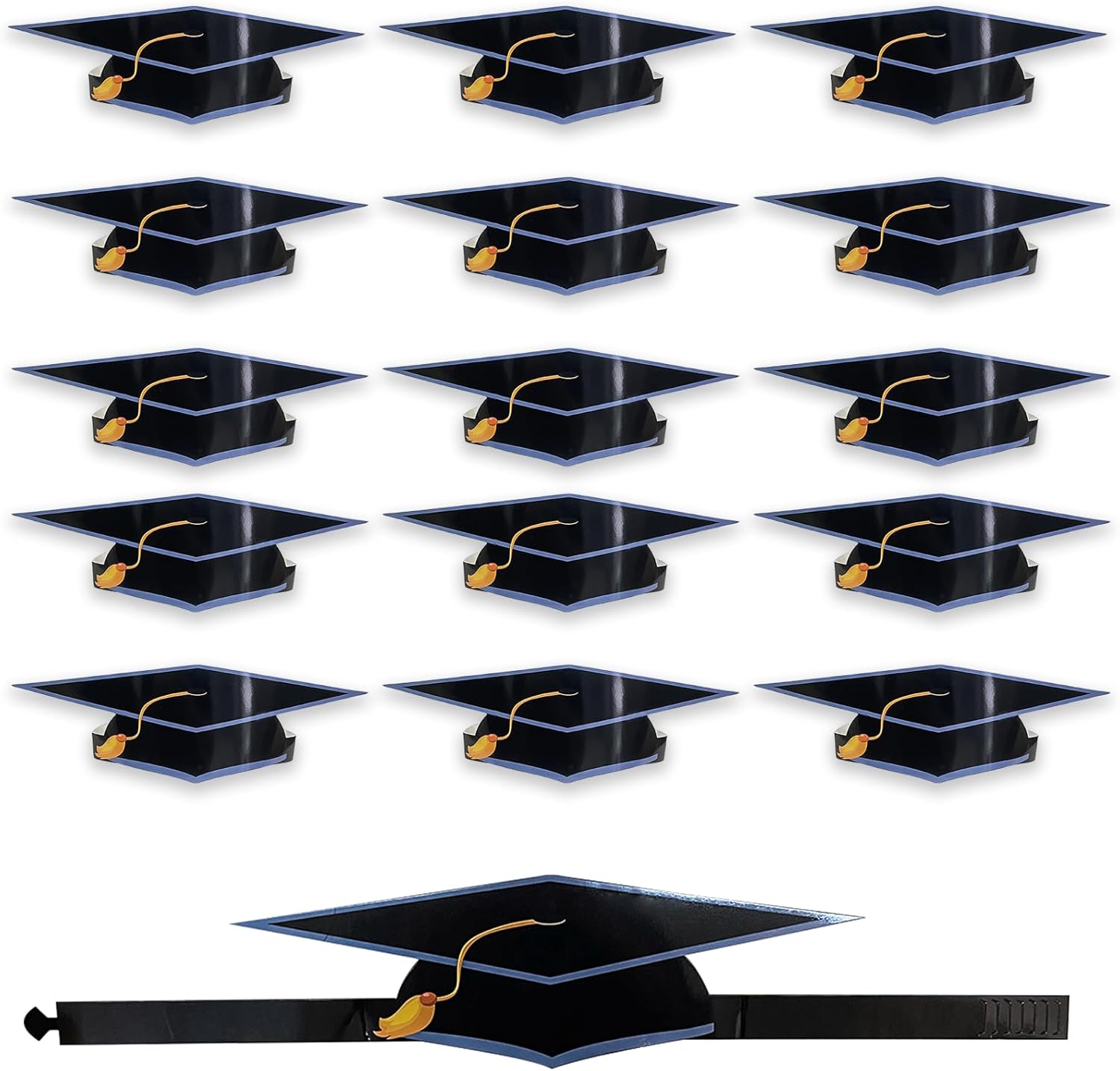 Amazon.com: JXITON 36pcs Paper Graduation Cap Crown Adjustable ...
