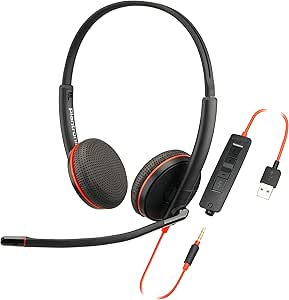 ITSPWR Bundle Poly® (Plantronics) Blackwire C3225 with USB Type-C 4 ...