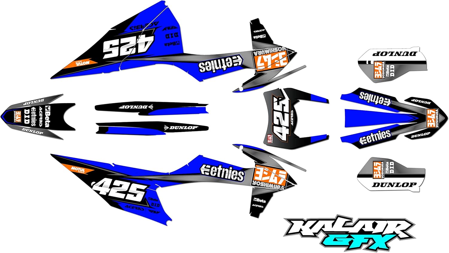 Amazon.com: Kalair GFX Graphics Kit for KTM Enduro 2-Stroke 150XC-W ...