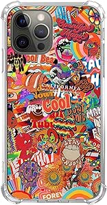 Amazon.com: Oubliert Hippie Groovy Collage Case Compatible with iPhone 14 Pro, Retro Vintage ...