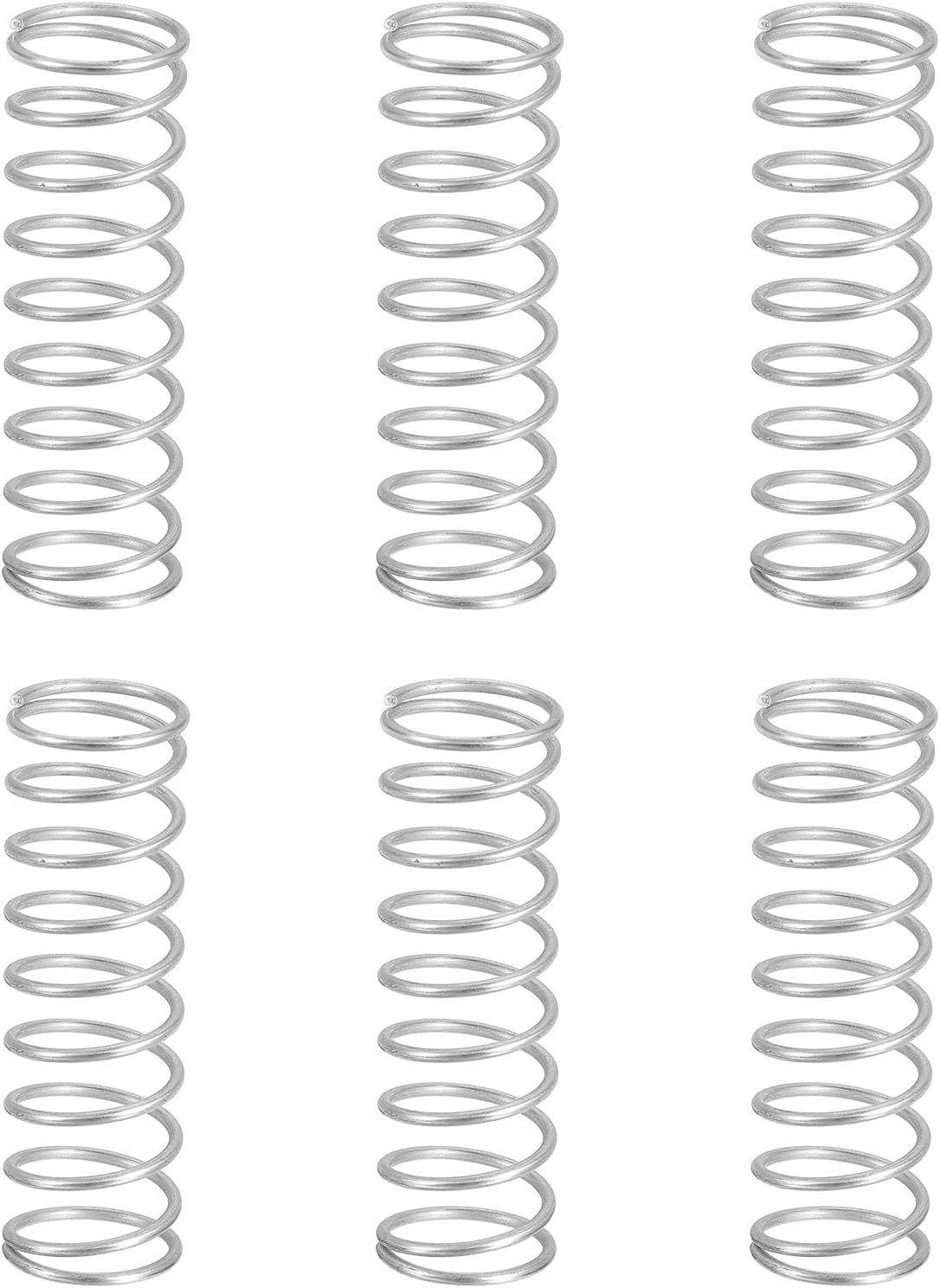 Amazon.com: uxcell 6Pcs Compression Springs, 1.2mm Wire Diameter x 15mm ...