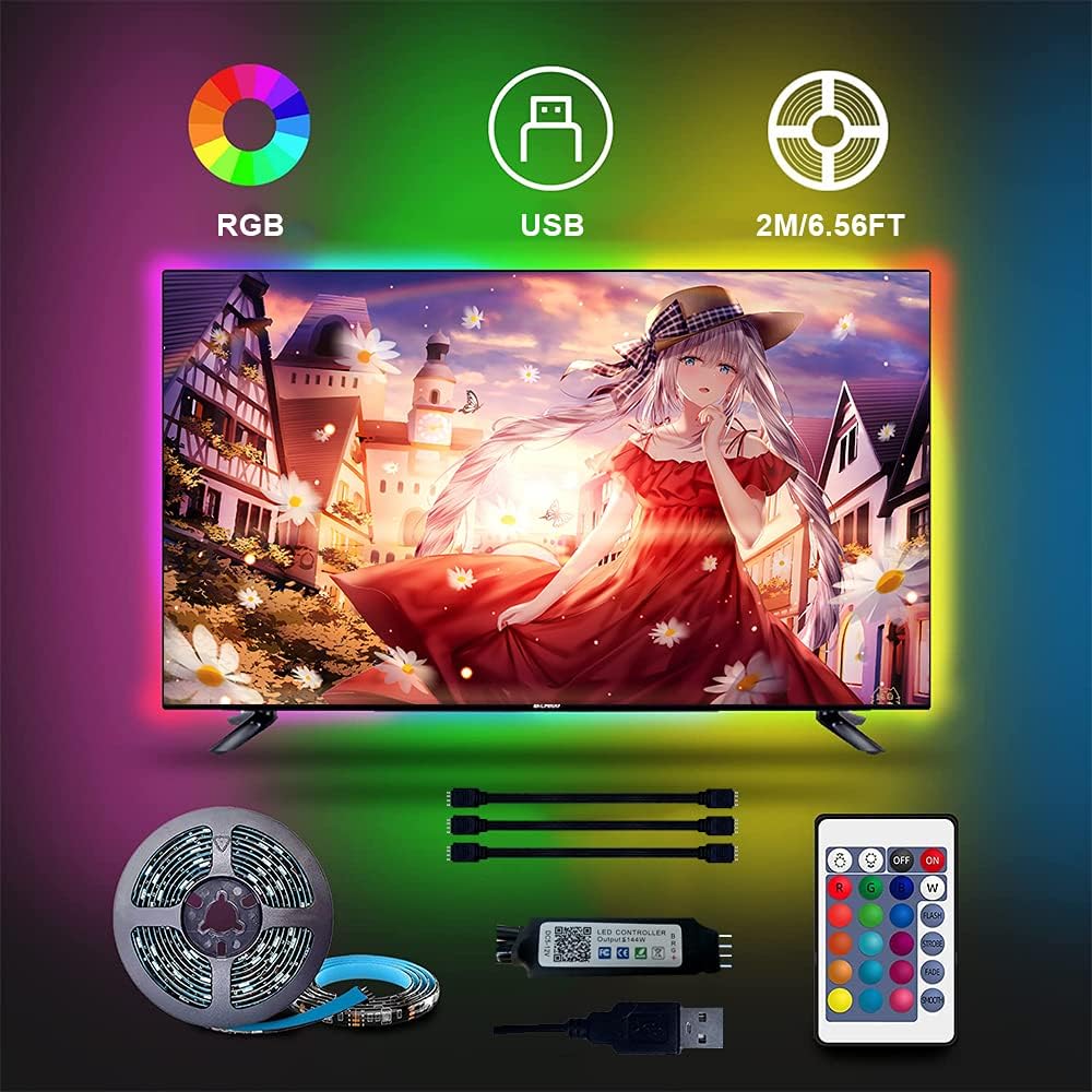 Amazon.com: Jinlai TV Light Kit,6.56ft TV Led Backlight,USB Led Light ...