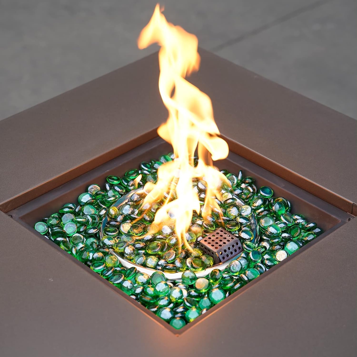 Snapklik.com : Onlyfire Flat Fire Glass Beads For Propane Fire Pit, 1/2 ...